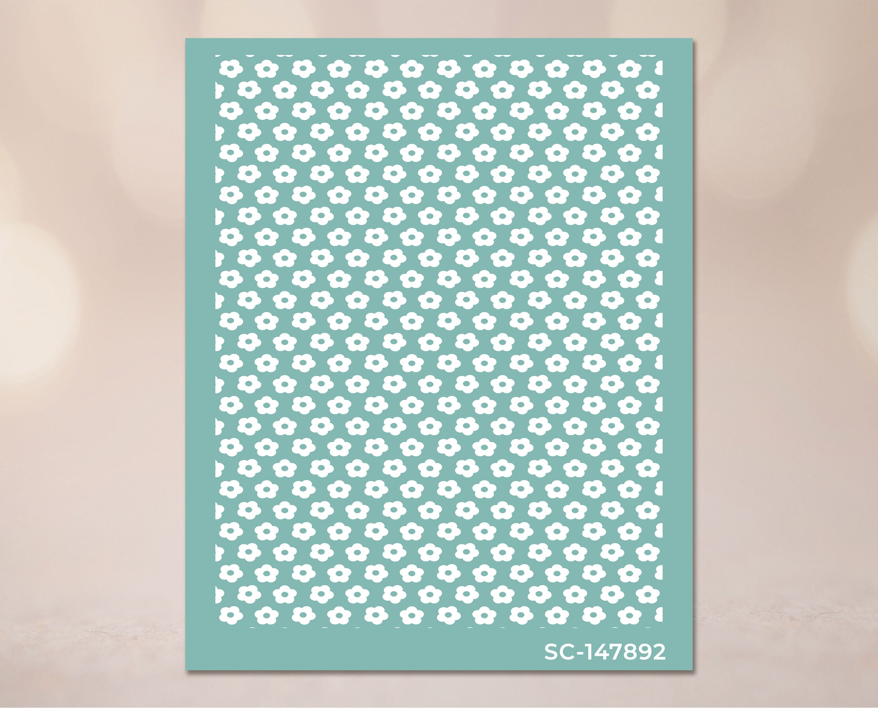 CLAYPARADE Silk Screen SC-147892 Flowers Silk Screen for - Etsy