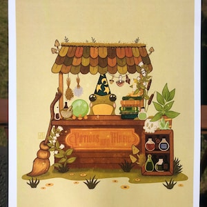 Magic Frog Merchant Art Print - Etsy