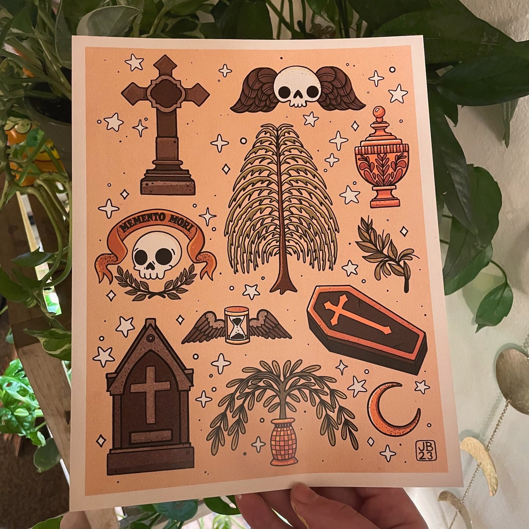 Graveyard Flash Sheet Print - Etsy