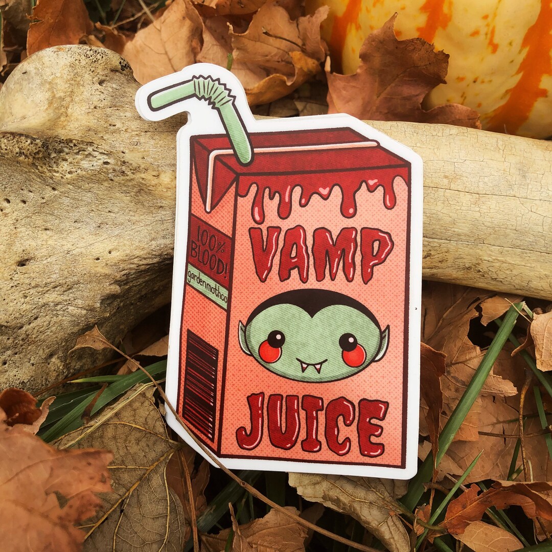 Vampire Blood Juice Box Sticker - Etsy