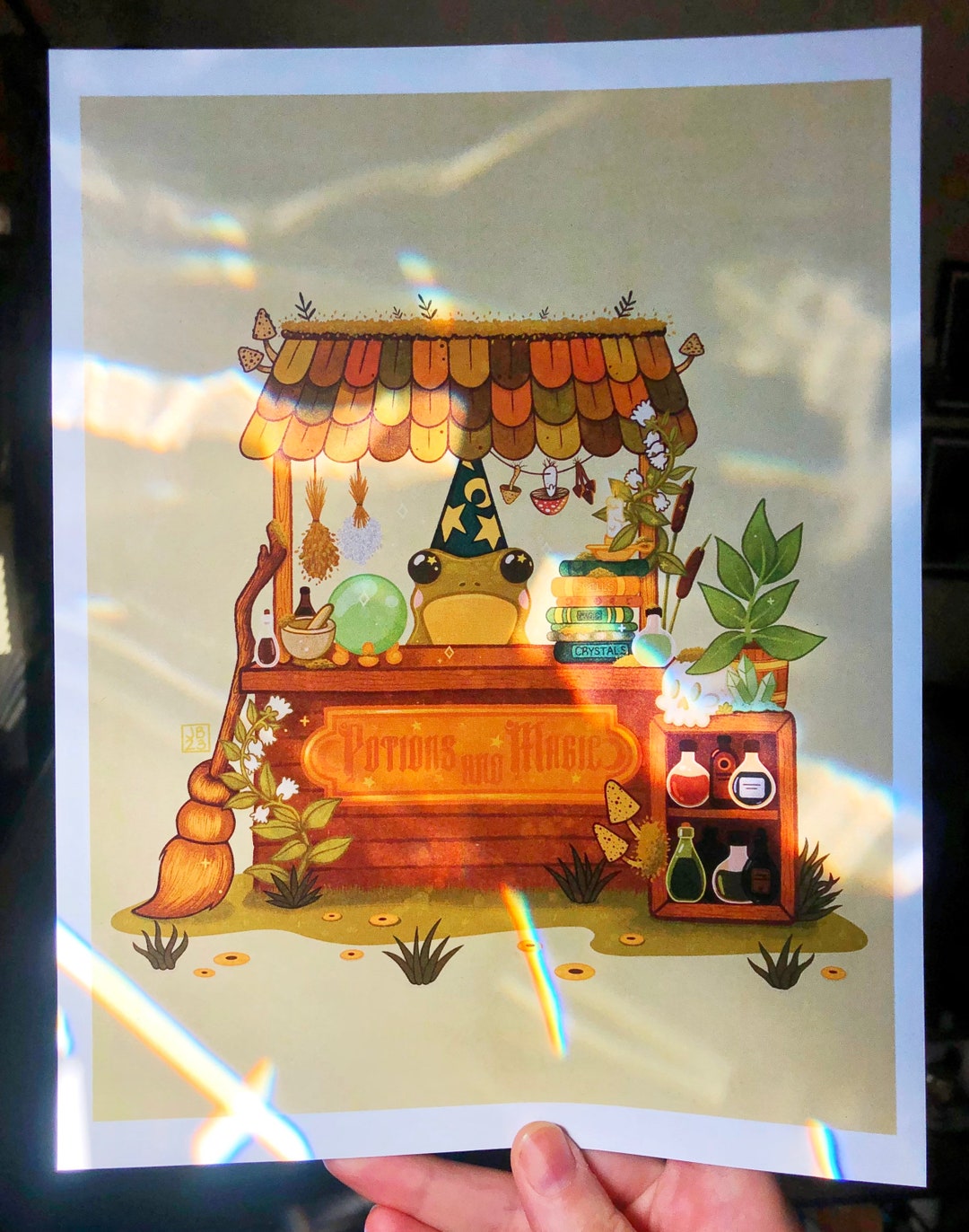 Magic Frog Merchant Art Print - Etsy