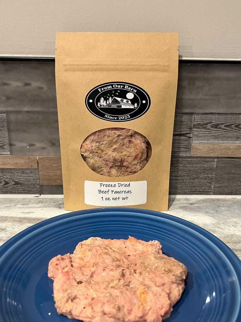 Freeze Dried Beef Pancreas for Dogs - Etsy