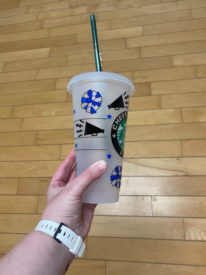 Cheerleader Starbucks Cup Cheer Cup Cheerleader Starbuck - Etsy