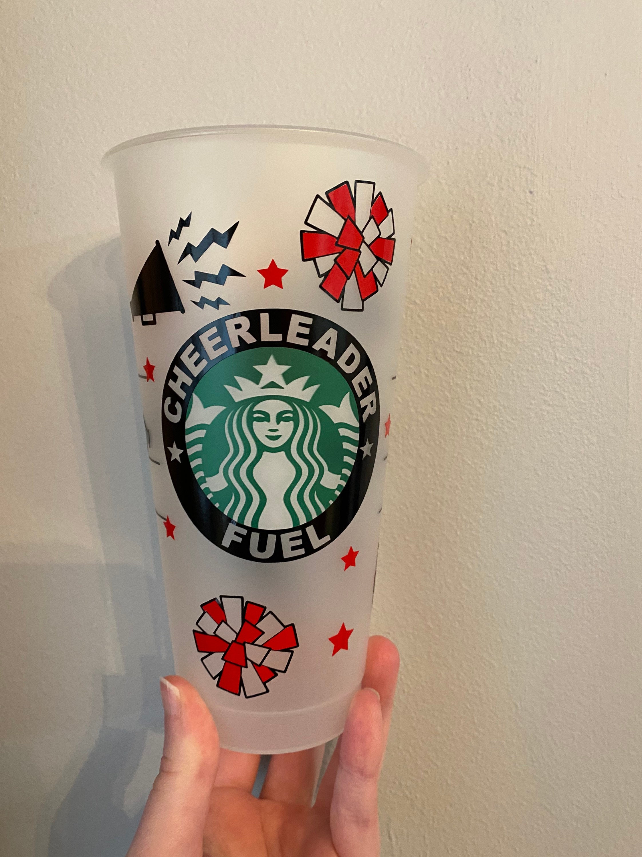 Cheerleader Starbucks Cup Cheer Cup Cheerleader Starbuck - Etsy