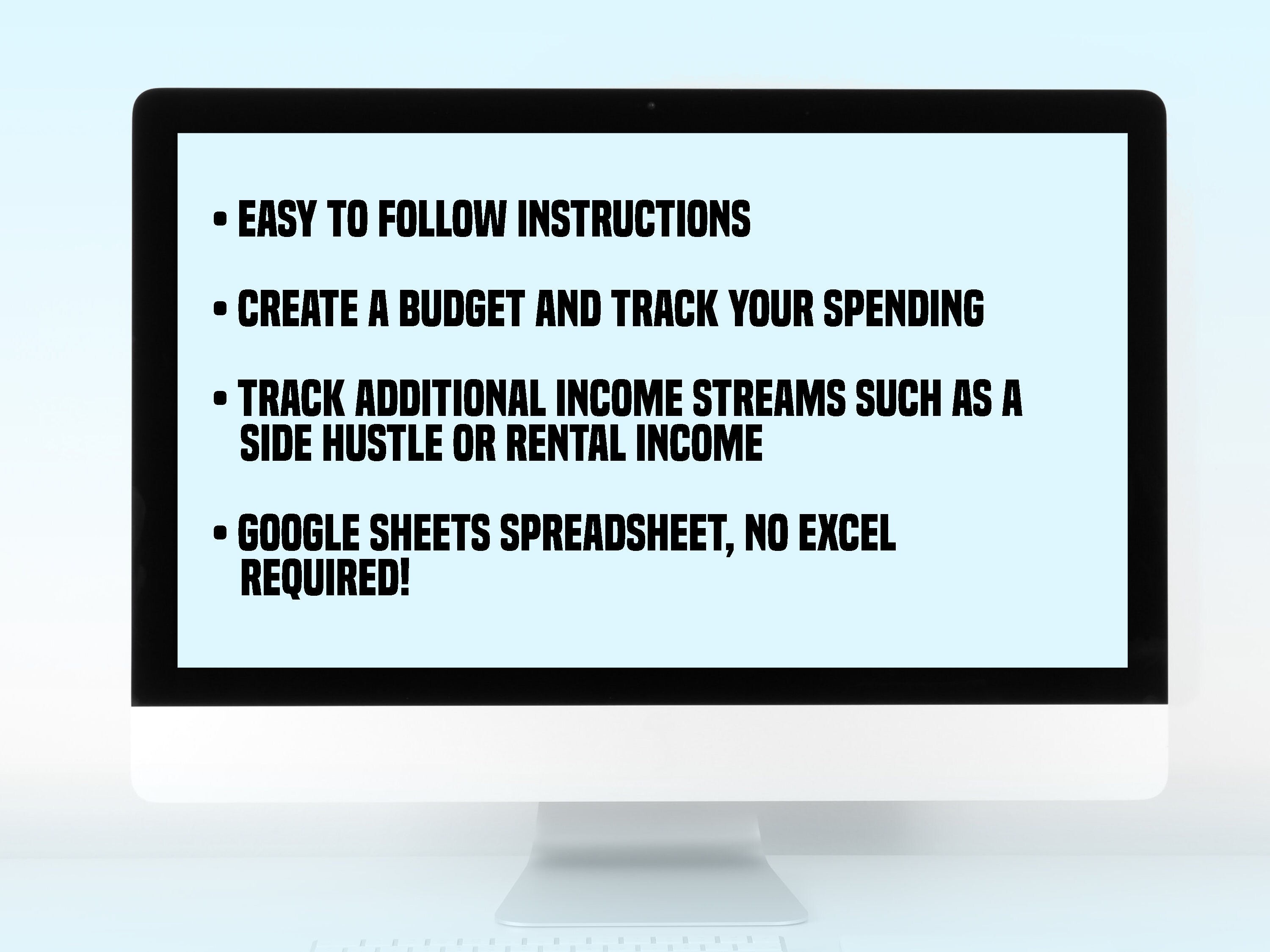 Simple Finance Tracker Spreadsheet Monthly Budgeting Tool Google Sheets ...