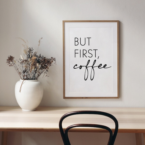 First Coffee Print - Etsy