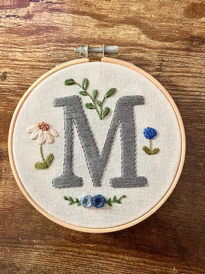 Custom Letter Embroidery - Etsy