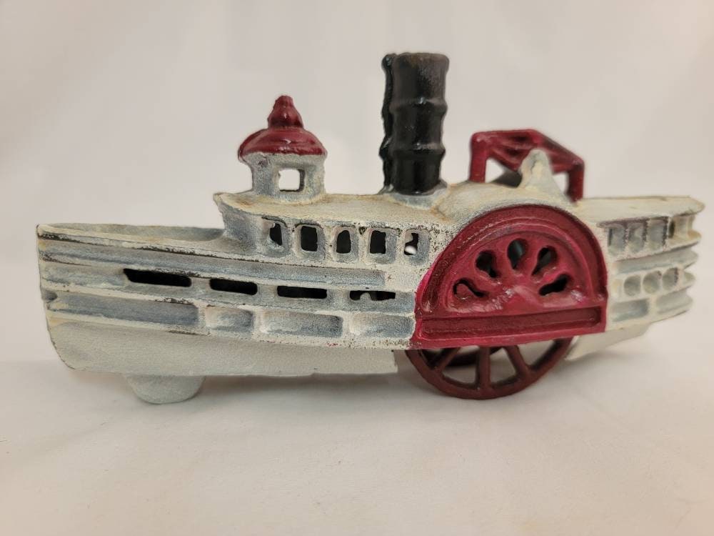 Vintage Cast Iron Steam Boat Replica 1996 Collectors Toys - Etsy