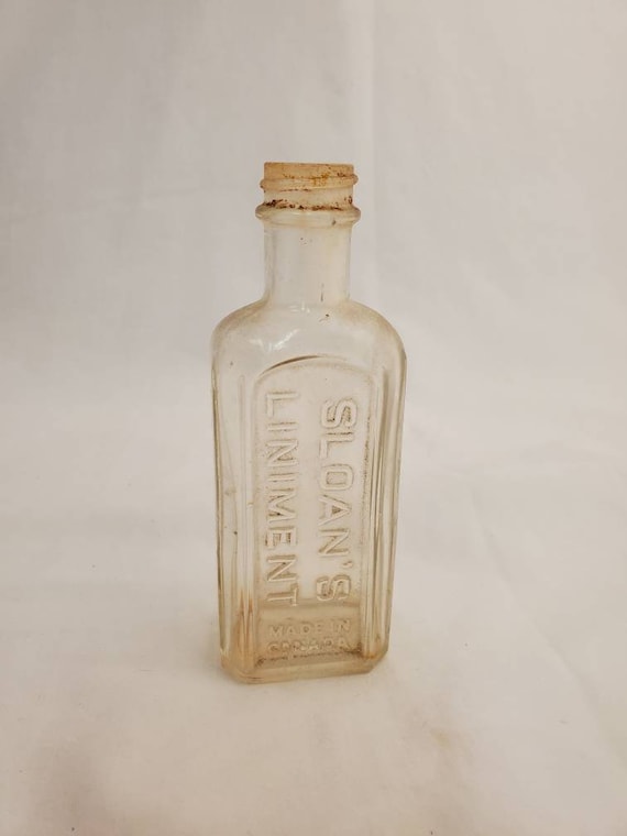 Vintage Sloan's Liniment Glass Bottle Empty. | Etsy