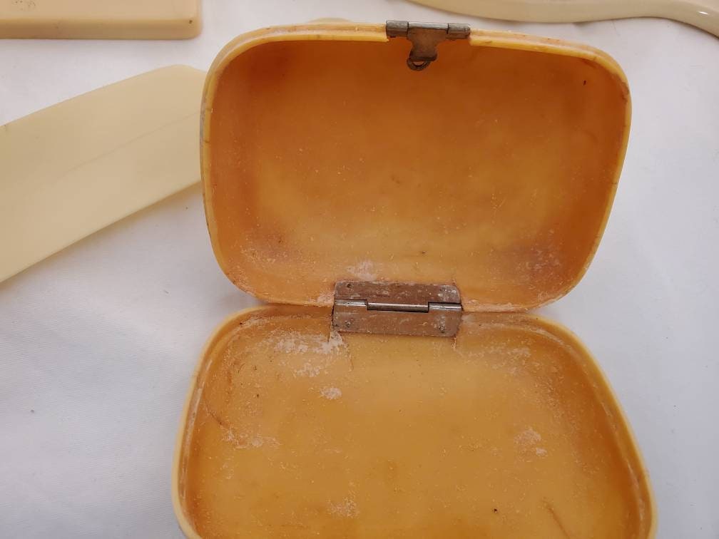 Vintage Bakelite Art Deco Dresser Set 8 Piece Set - Etsy