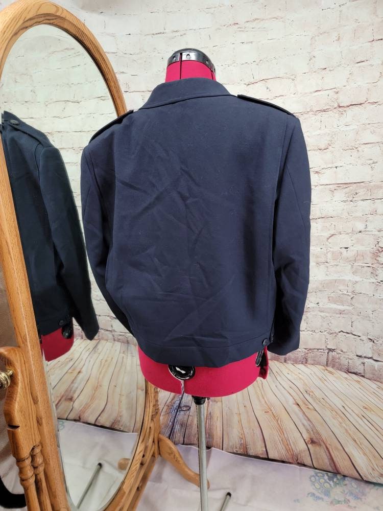Vintage Mens Uniform Bommer Jacket. Size Unknown, Dark in Color. - Etsy