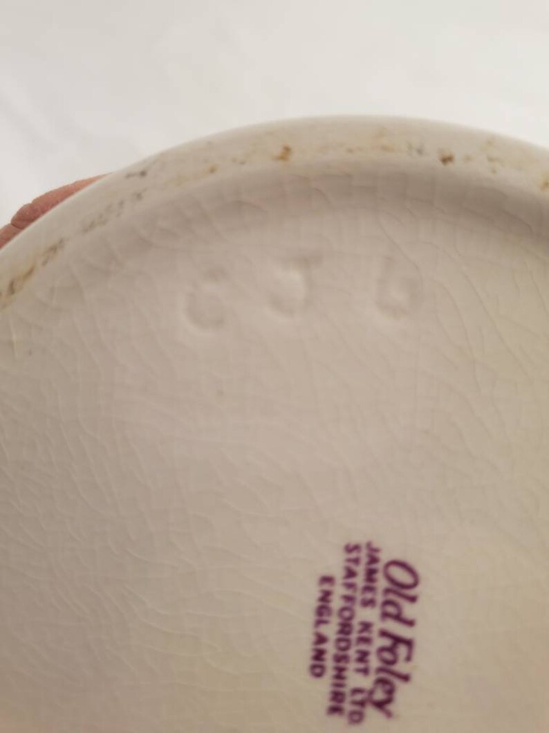 Vintage James Kent Old Foley Ceramic Lidded Jar With Flower Designs ...