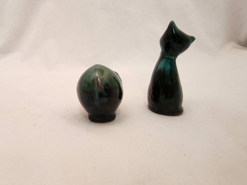 Mini Blue Mountain Pottery Cat and Elephant. - Etsy