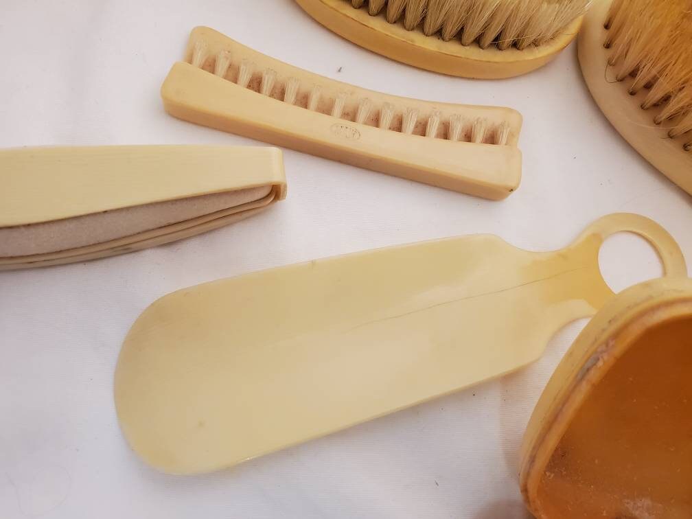 Vintage Bakelite Art Deco Dresser Set 8 Piece Set - Etsy