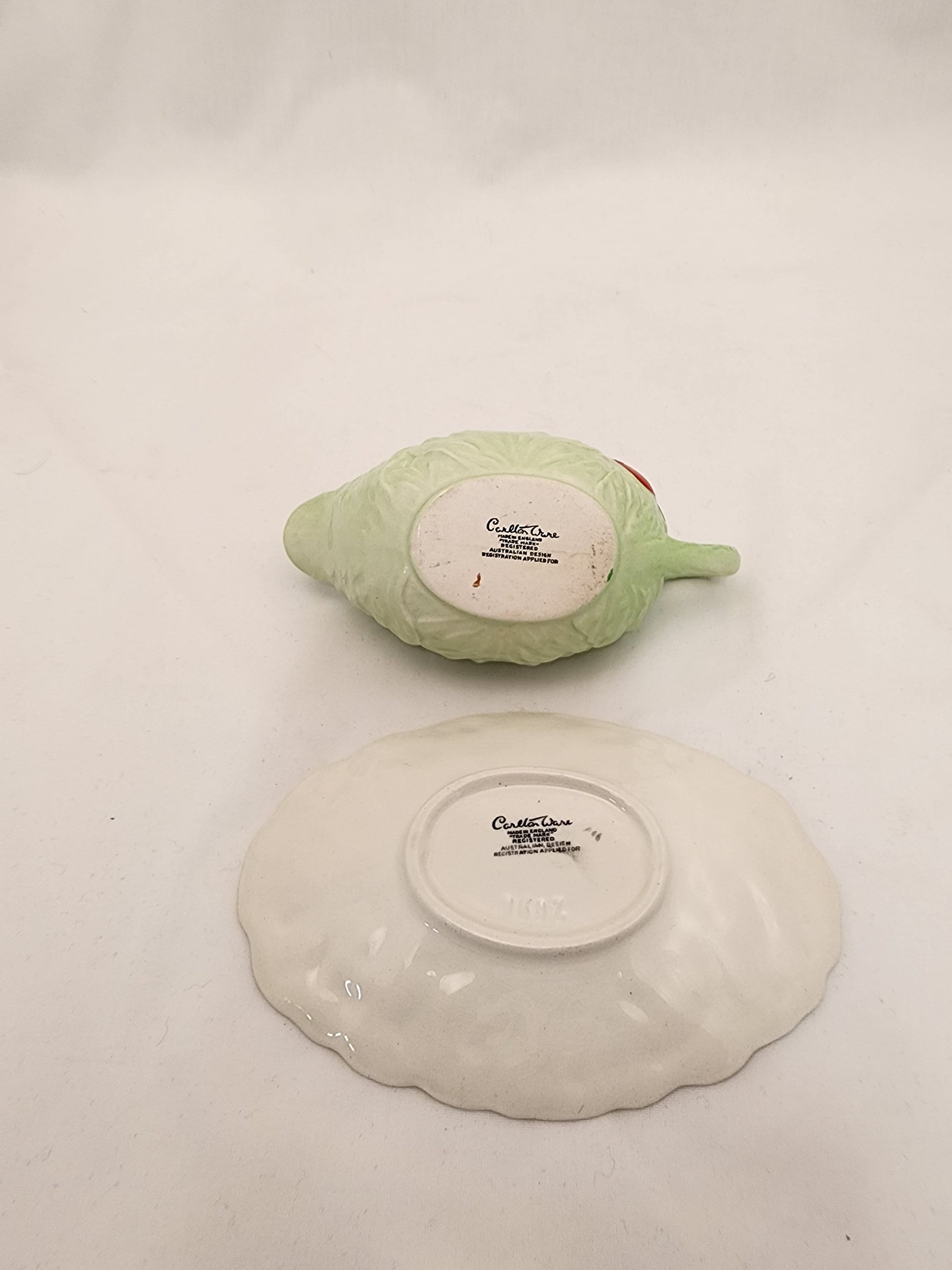 Carlton Ware Australian Design Cabbage Leaf and Tomato Gravy Boat and ...
