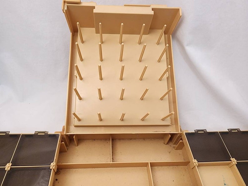 1980's Foldout Sewing Notions Box - Etsy