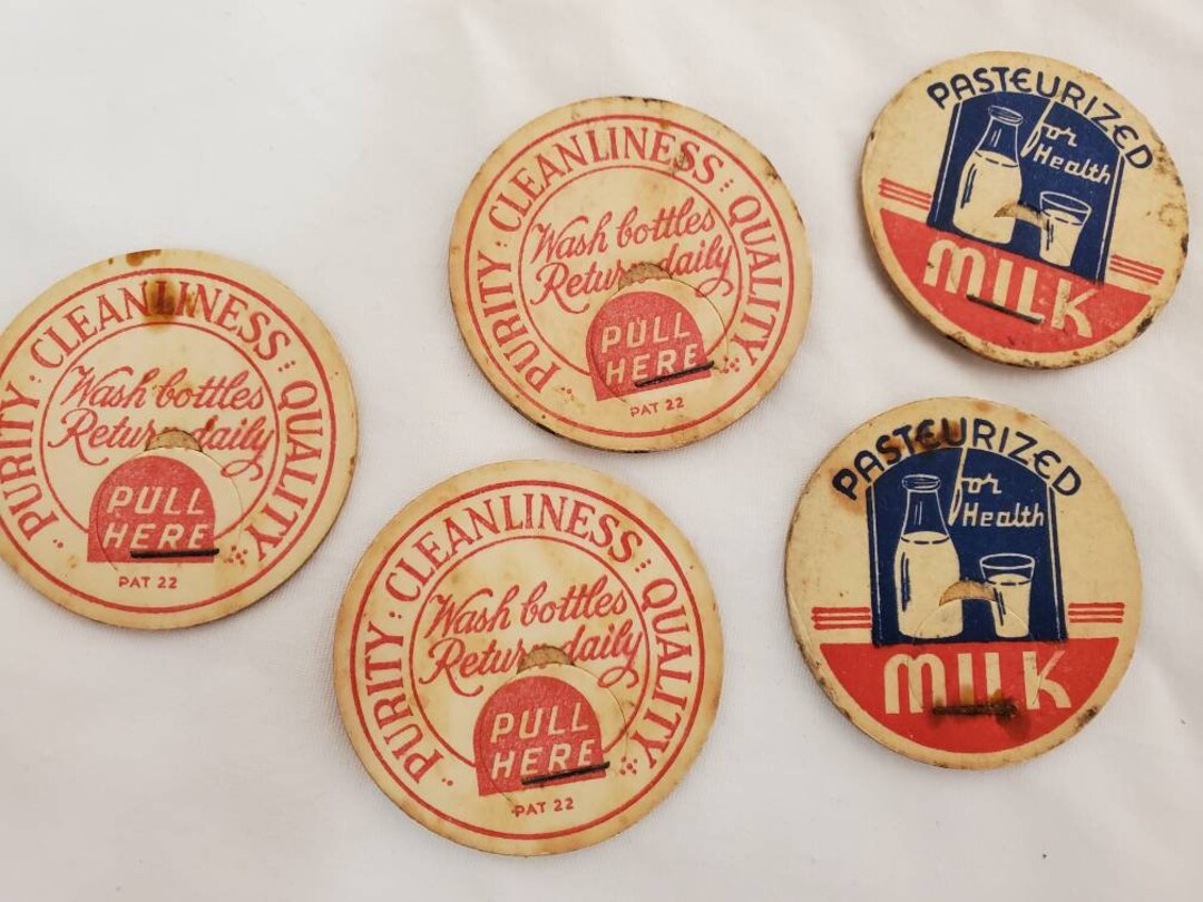 Lot of 5 Vintage Milk Tabs - Etsy