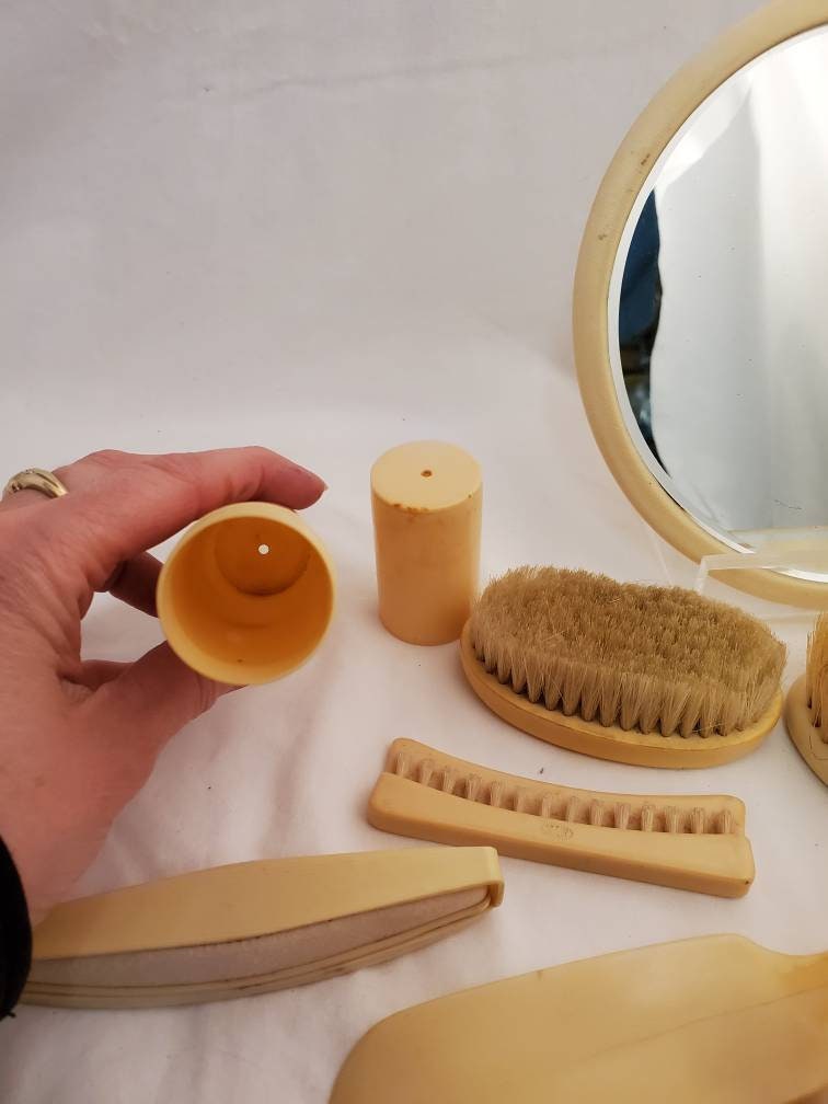 Vintage Bakelite Art Deco Dresser Set 8 Piece Set - Etsy