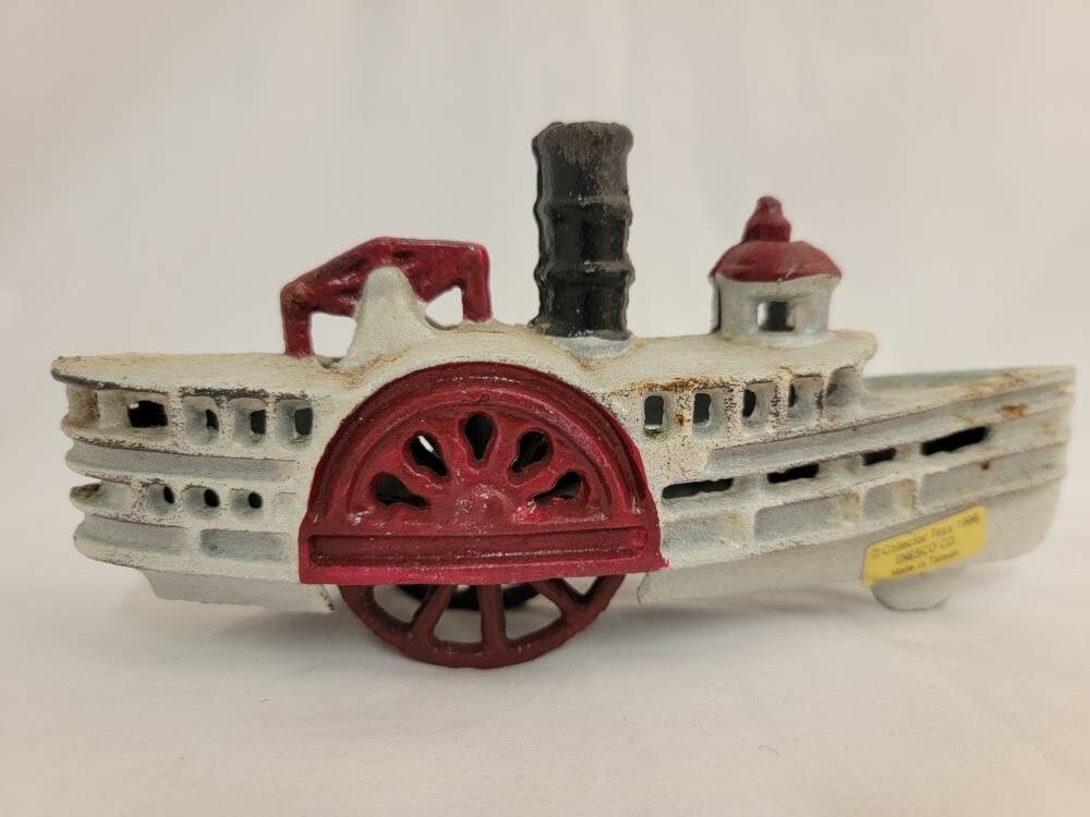 Vintage Cast Iron Steam Boat Replica 1996 Collectors Toys - Etsy