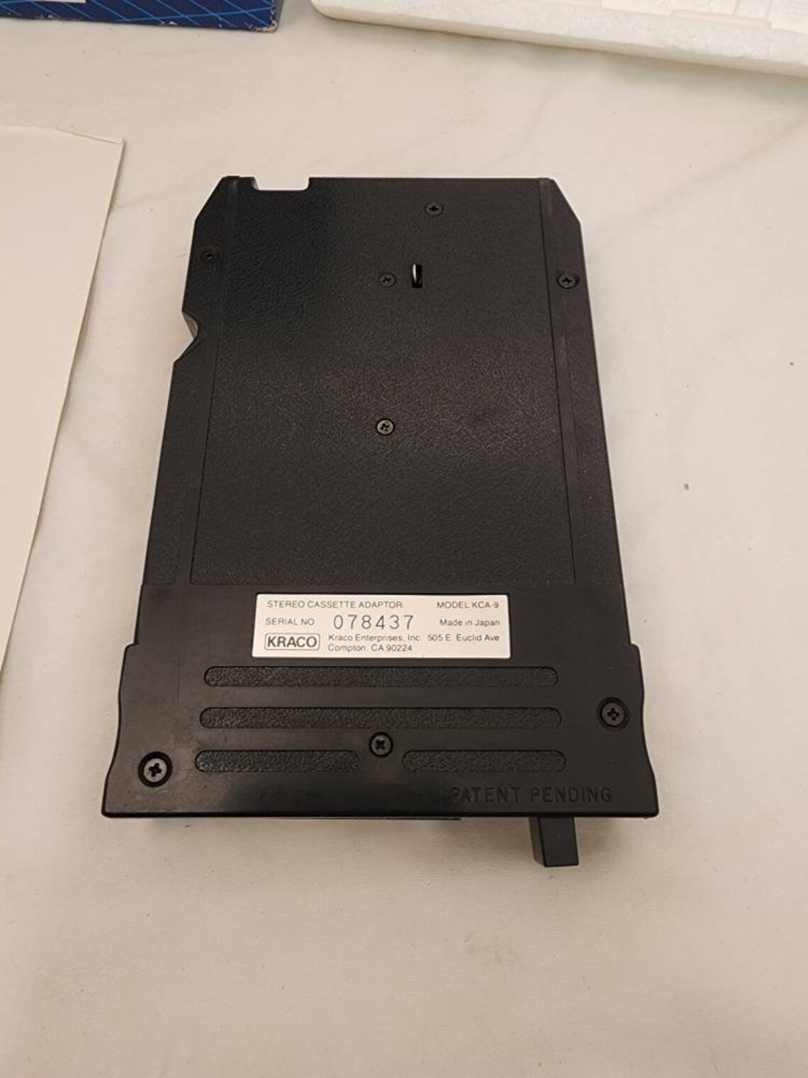 Kraco Stereo Cassette Adaptor, 8 Track Adaptor, Play Cassettes on Your ...