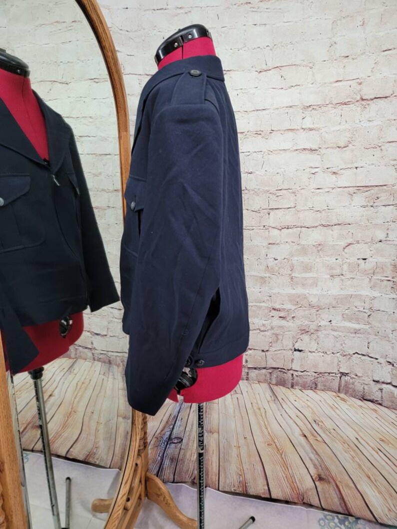 Vintage Mens Uniform Bommer Jacket. Size Unknown, Dark in Color. - Etsy
