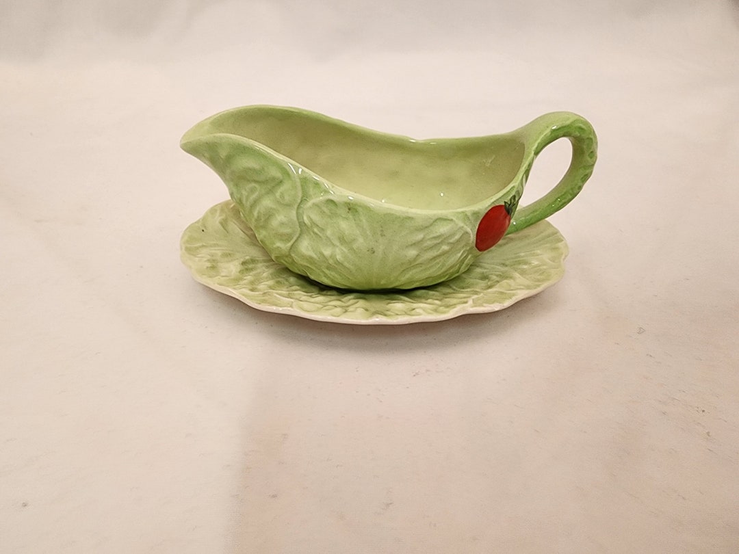 Carlton Ware Australian Design Cabbage Leaf and Tomato Gravy Boat and ...