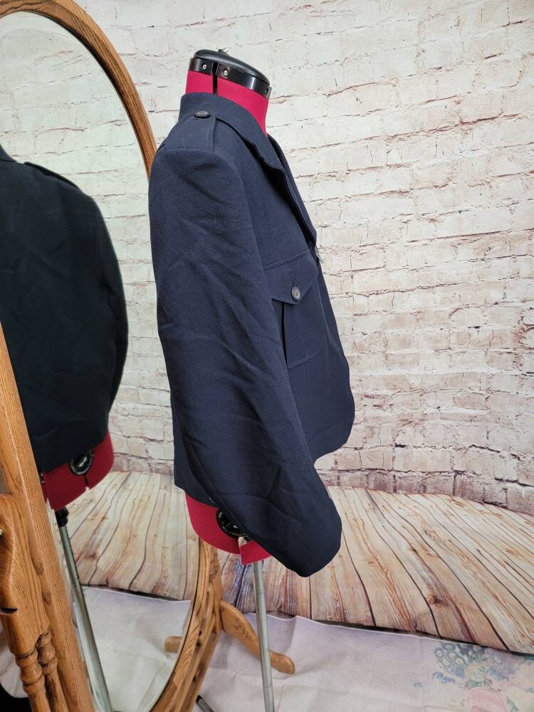 Vintage Mens Uniform Bommer Jacket. Size Unknown, Dark in Color. - Etsy