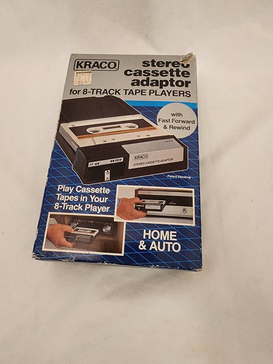 Kraco Stereo Cassette Adaptor, 8 Track Adaptor, Play Cassettes on Your ...