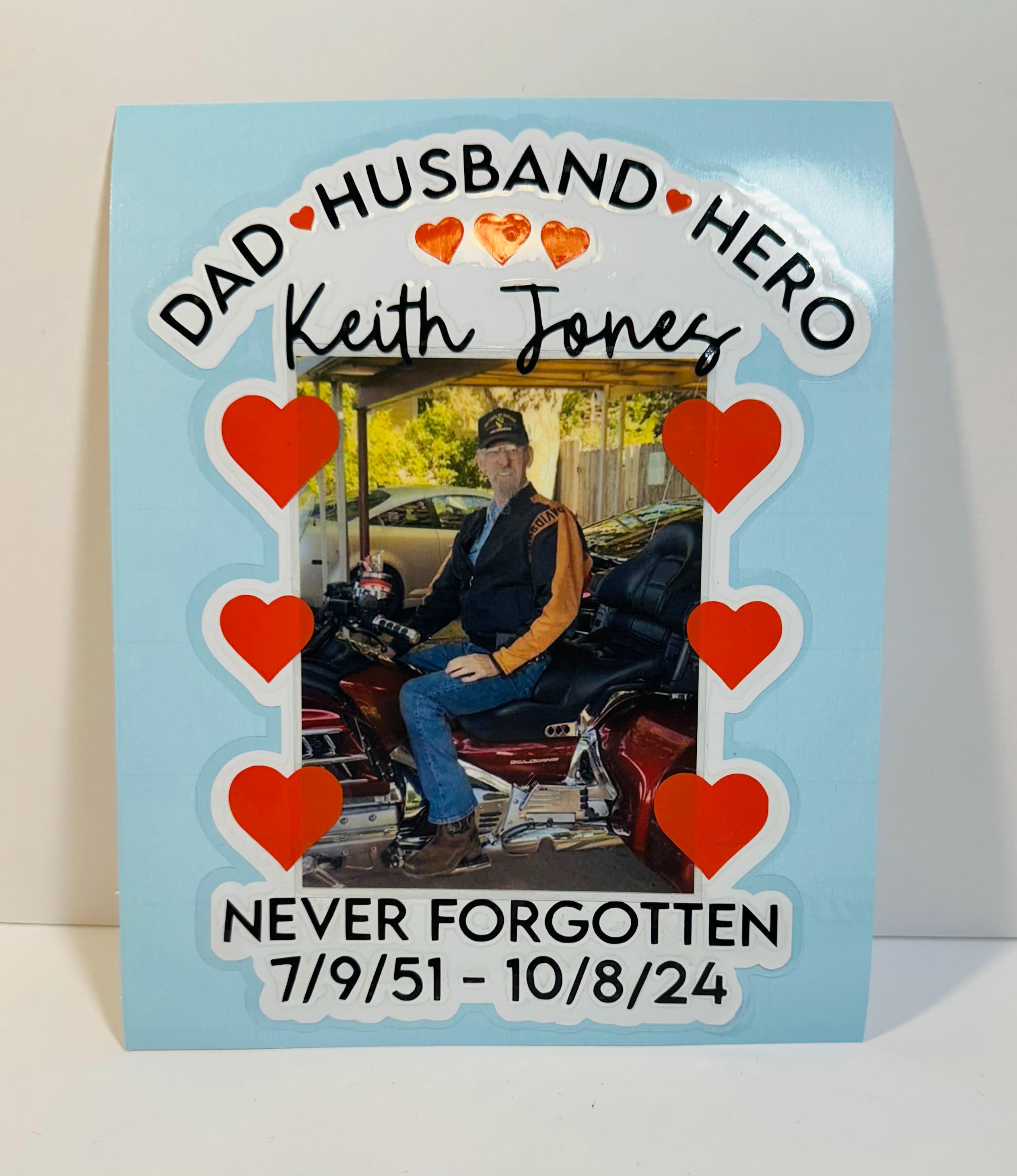 Custom Memorial Decal With Photo – Personalized "in Loving Memory ...