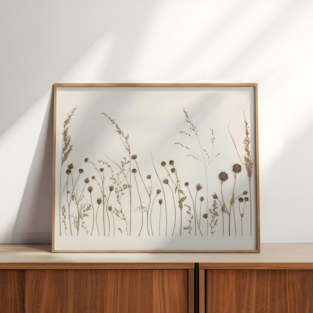 Pressed Flower Collage Print Changing Seasons Limited Edition Giclée ...
