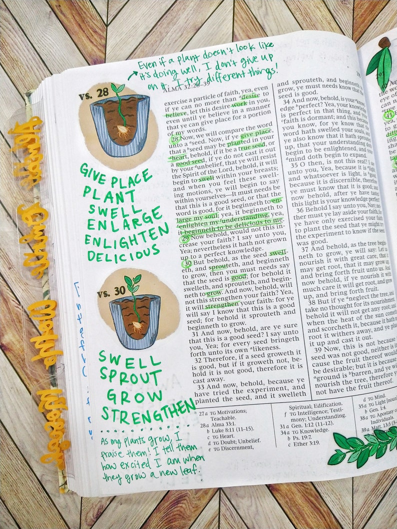 DIGITAL - Alma 32 - Faith is Like a Little Seed - Etsy