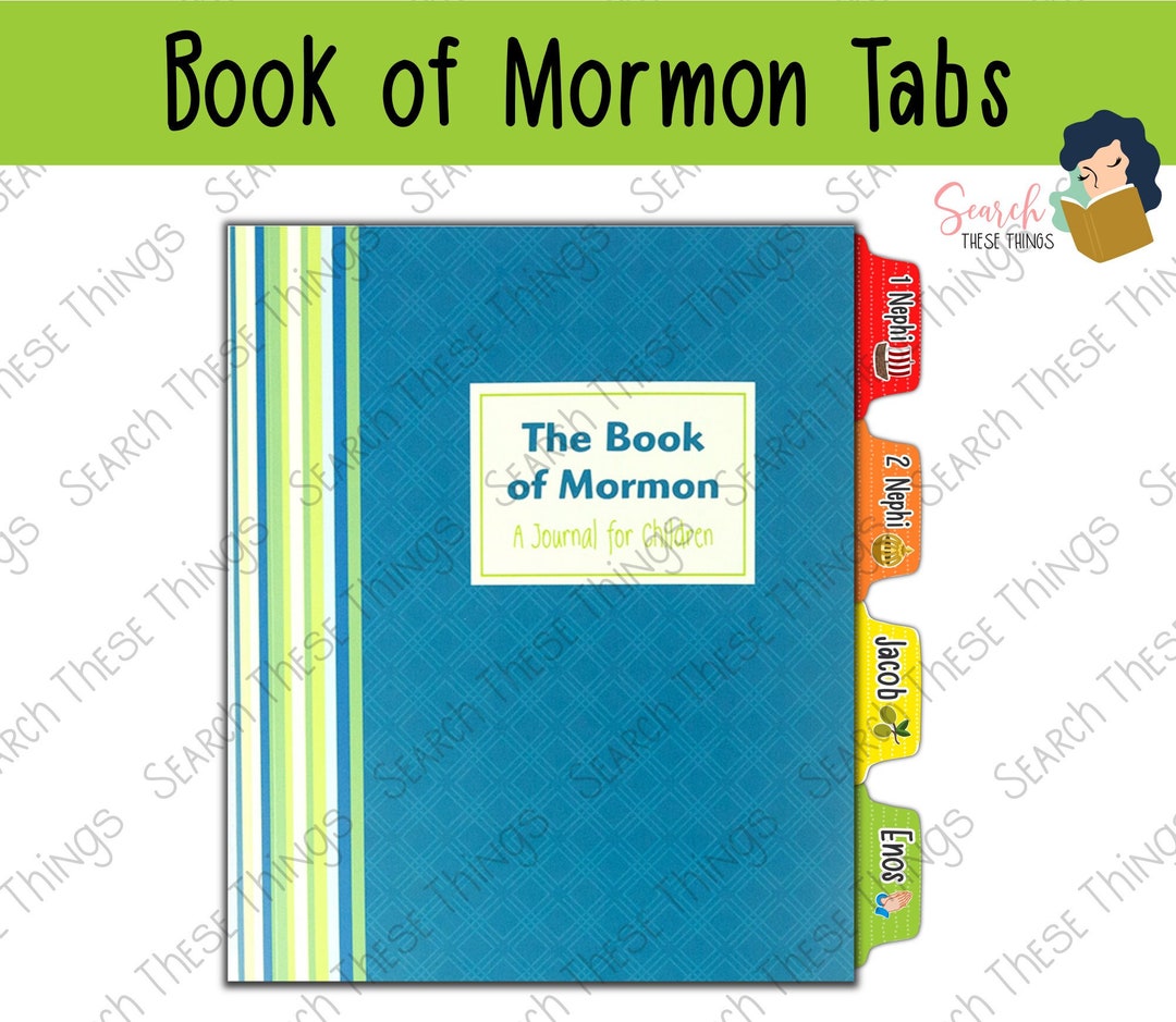 DIGITAL Book of Mormon Kid's Rainbow Tabs - Etsy