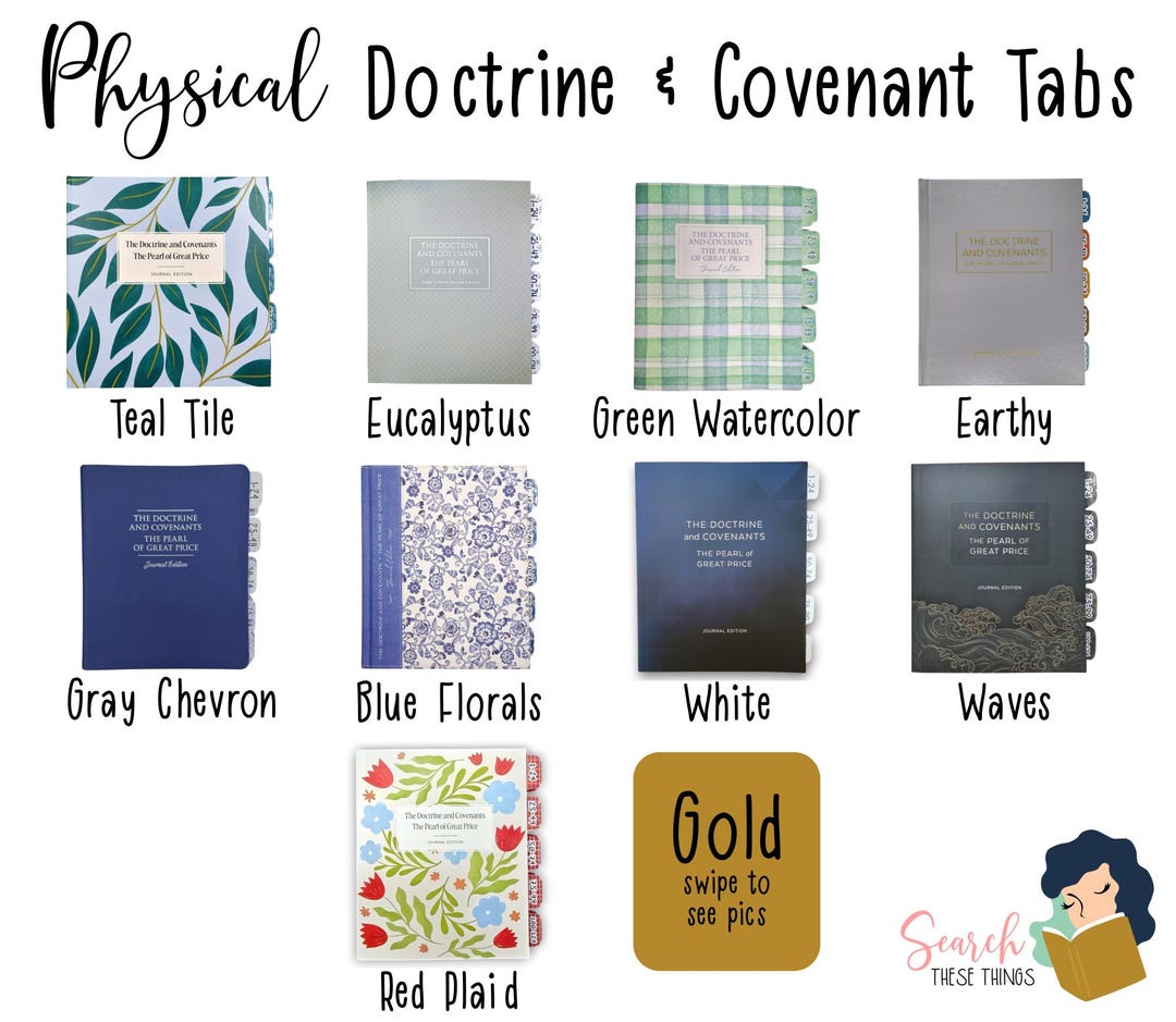 PHYSICAL D&C and Pearl of Great Price Tabs - Etsy