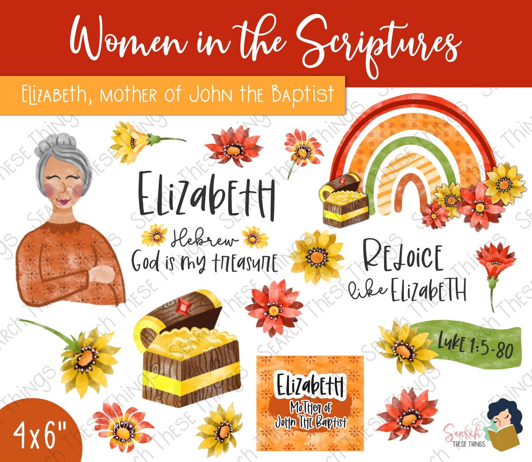 DIGITAL MINI Women in the Scriptures Series New Testament Elizabeth - Etsy