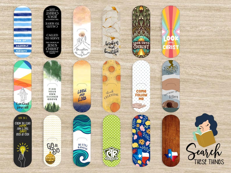 Magnetic Bookmarks - Etsy