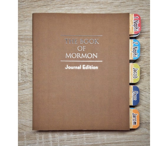 PHYSICAL Book of Mormon Tabs wood & Color Block English and | Etsy