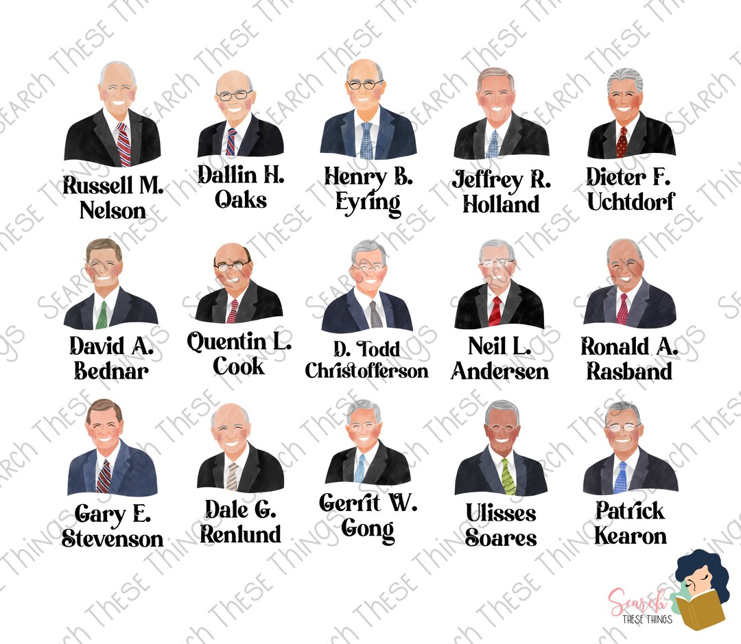 PHYSICAL - LDS General Authorities (updated April 2024) - Etsy