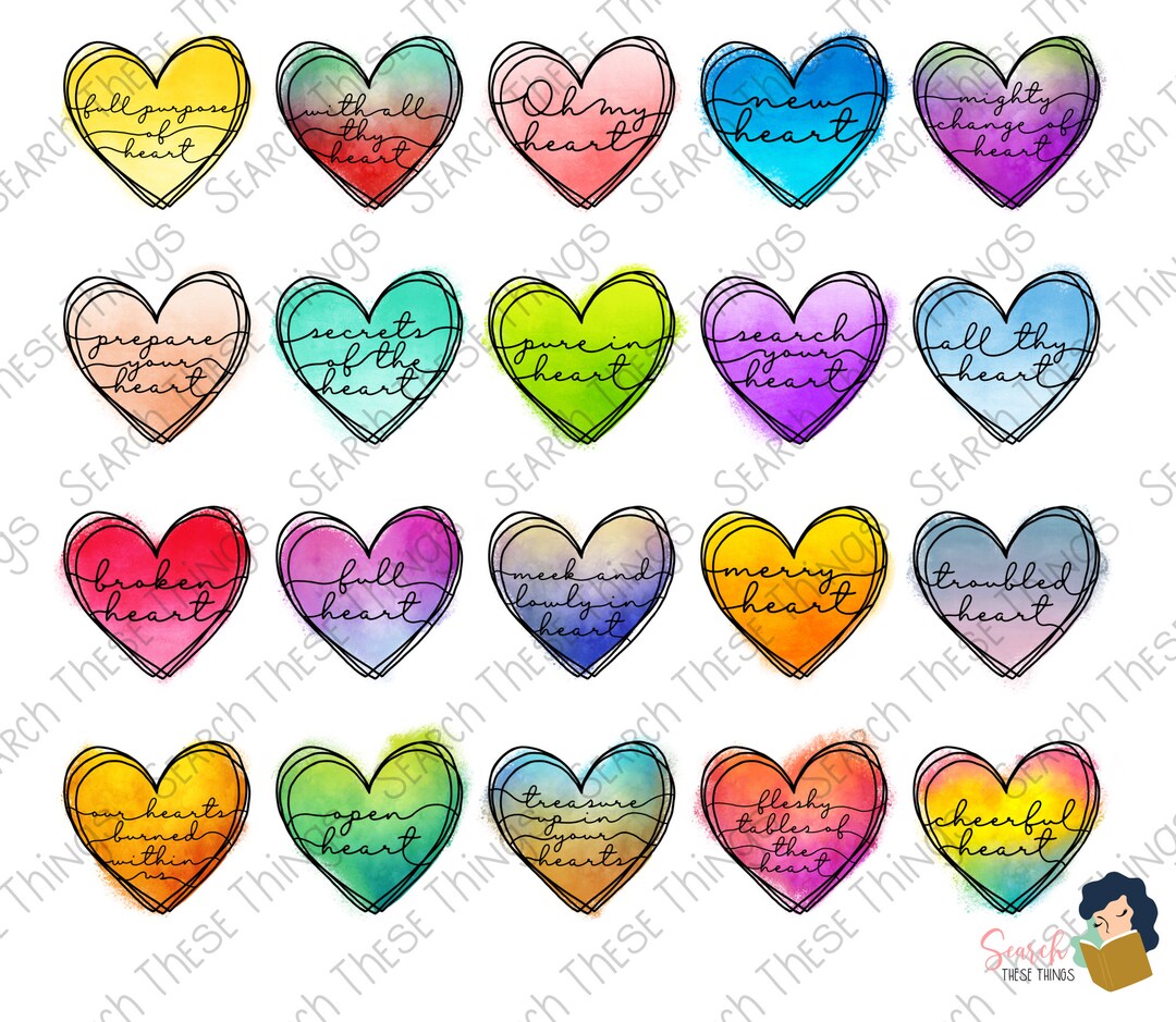 DIGITAL Hearts - Etsy