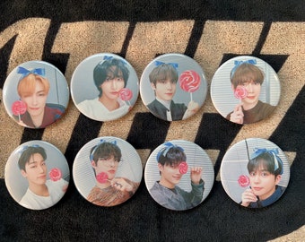 Ateez Merch: 9 Crazy Form Buttons Set Kpop Ateez Merch Kpop Pins Ateez ...