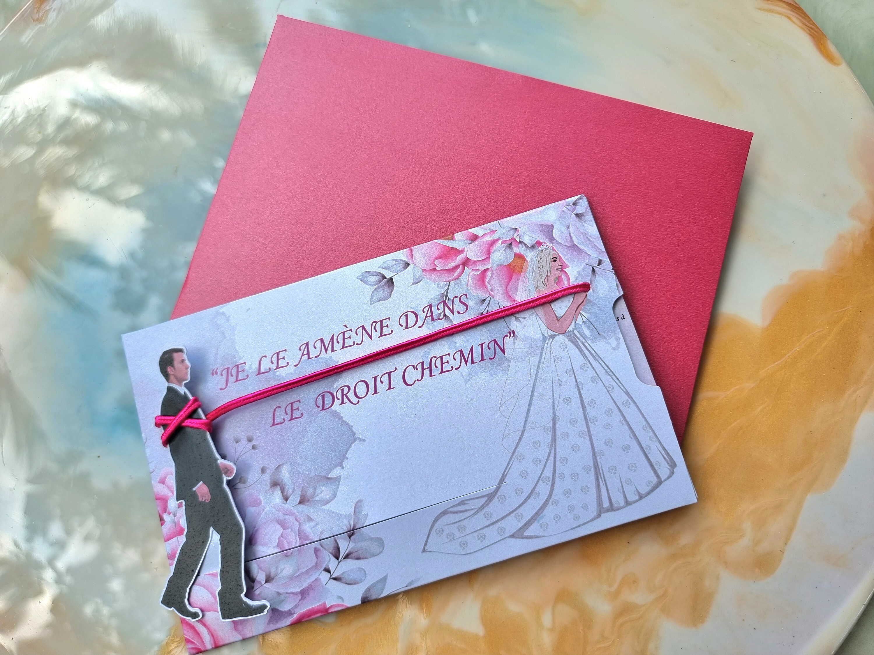 Babie Girl Theme Wedding Sliding Bride Wedding Invitation, Customize ...