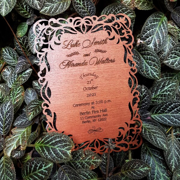 Rustic Gothic Wedding Invitations - Etsy