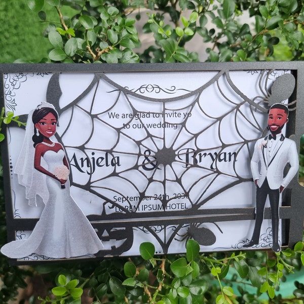 Sliding Wedding Invitation Template - Etsy