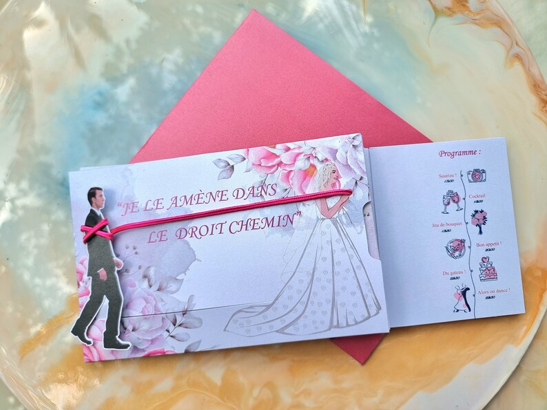 Babie Girl Theme Wedding Sliding Bride Wedding Invitation, Customize ...