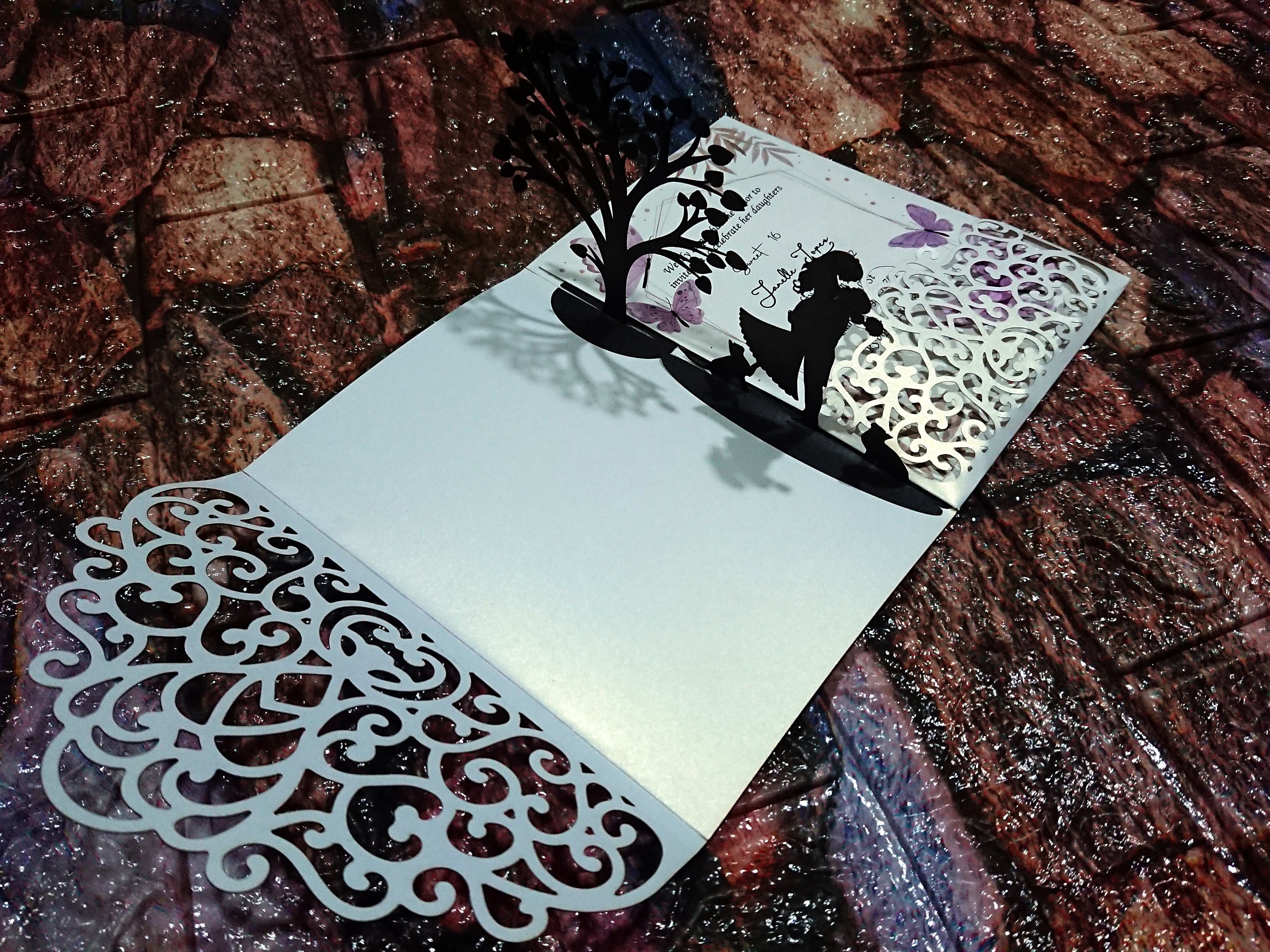 Pop up Wedding Card trifold Pop up Wedding Couple With - Etsy