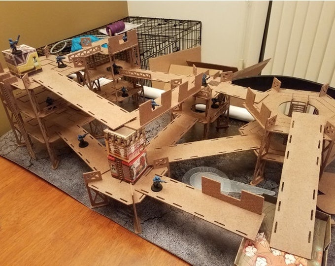 Tabletop Industrial Terrain Dxf,dxf Files for Cnc, Laser Cut Files ...