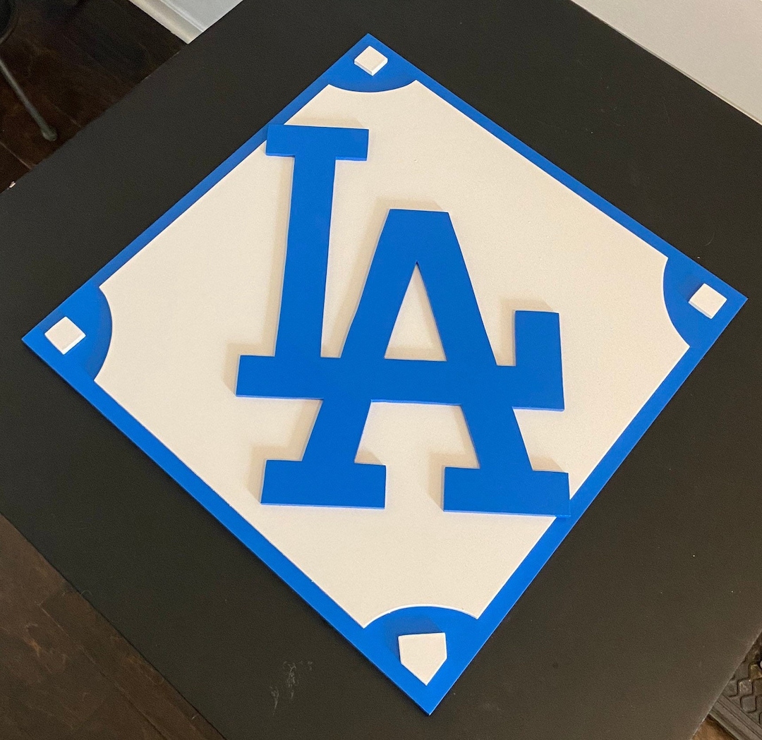 Los Angeles Dodgers Wood Baseball Sign - Etsy