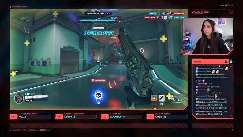 Cyberpunk Animated Twitch Stream Overlay Package RED Scenes - Etsy