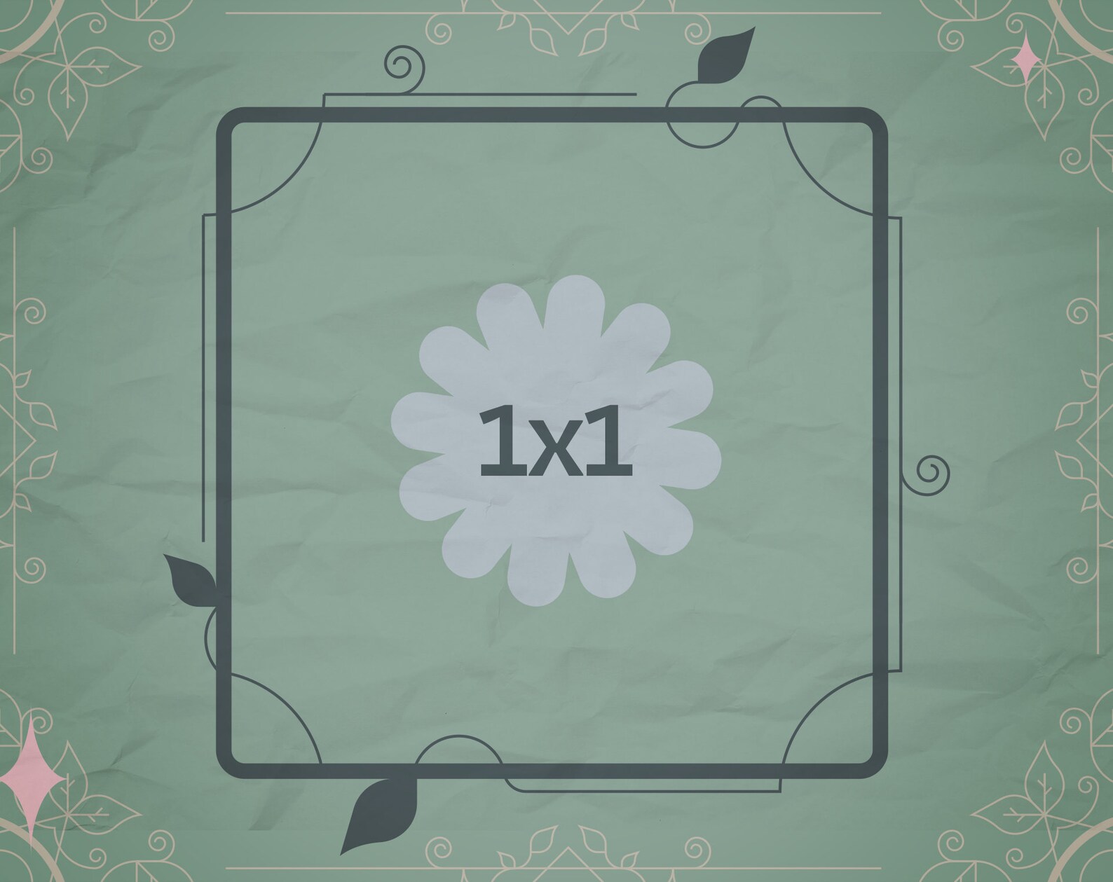 Paper Garden Animated Webcam Frames Package | 8 Frames, 2 Colors | 1x1 ...