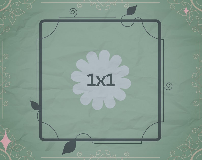 Paper Garden Animated Webcam Frames Package | 8 Frames, 2 Colors | 1x1 ...