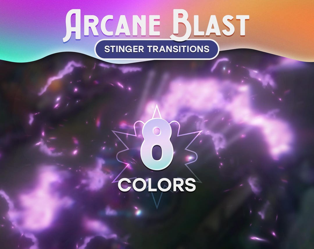 Energy Blast Stream Stinger Transitions Pack | 8 Colors | OBS ...